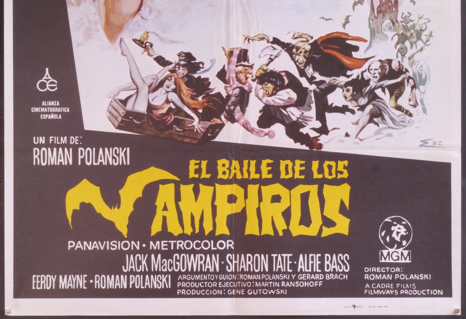 The Fearless Vampire Killers-original Vintage Spanish Movie Poster of ...