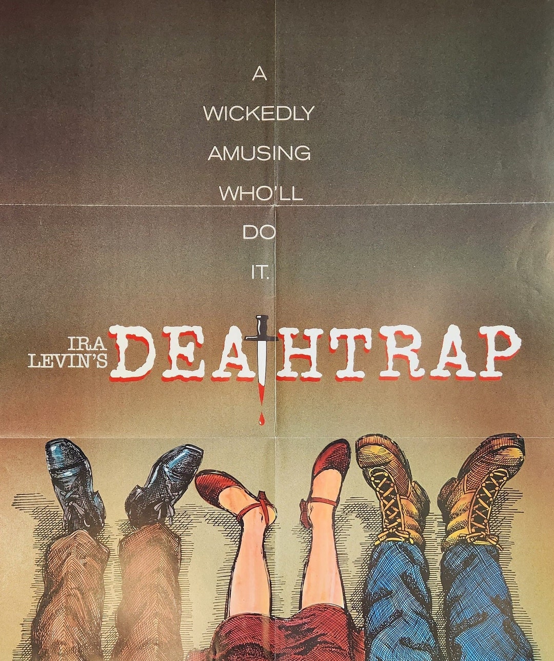 Deathtrap-an Original Vintage Movie Poster of Sidney - Etsy