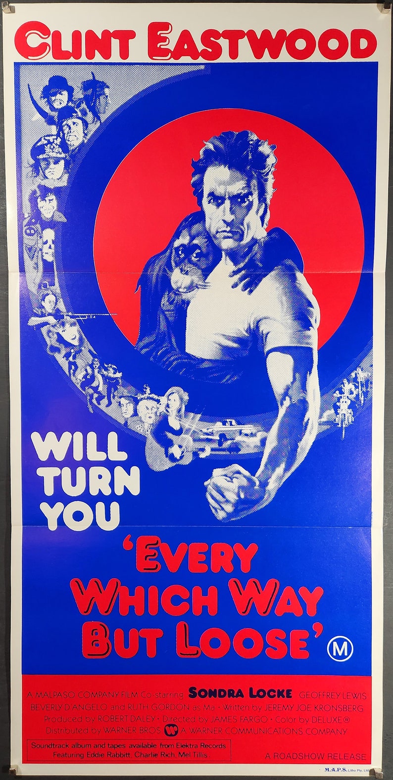 Every Which Way but Loose-an Original Vintage Movie Poster of Clint ...