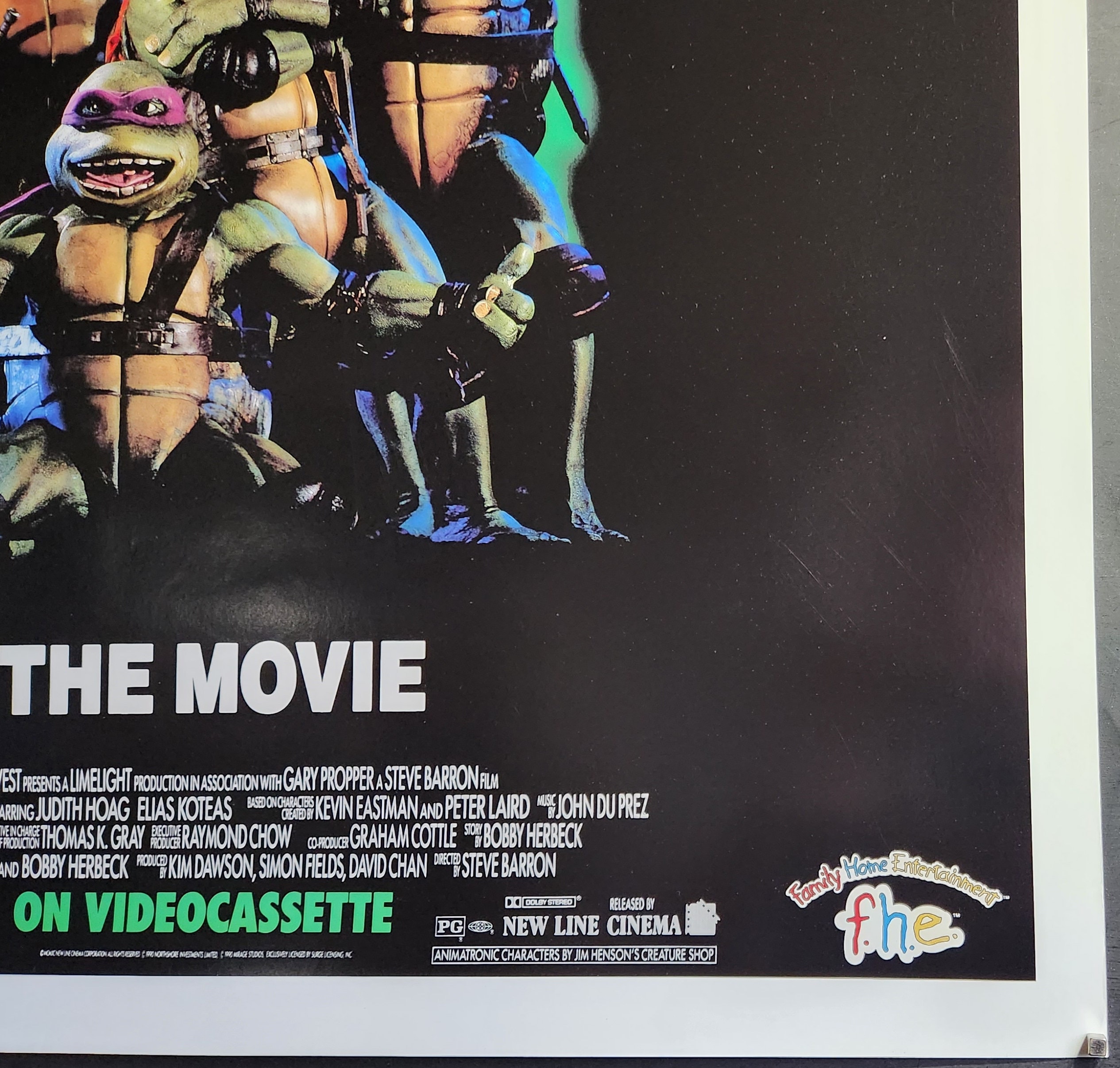 Teenage Mutant Ninja Turtles Movie Poster 1990