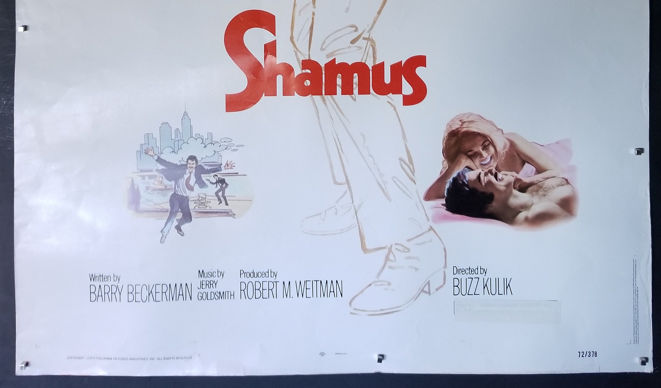 Shamus-an Original Vintage Movie Poster of Buzz Kulik's - Etsy