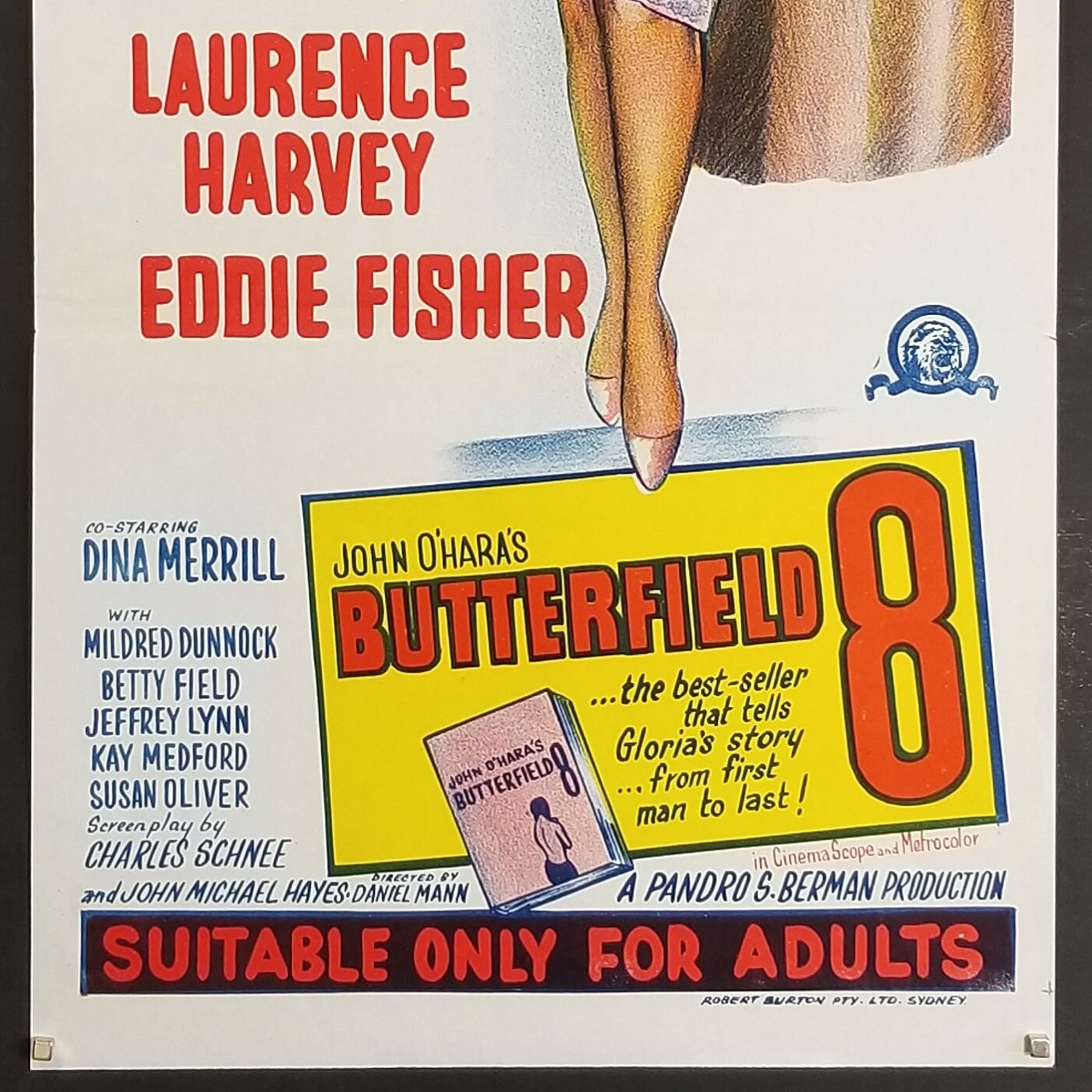Butterfield 8-an Original Vintage Movie Poster of John | Etsy