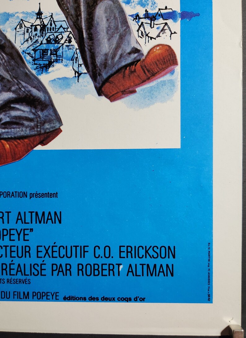 Popeye-an Original Vintage Movie Poster of Robert Altmans Wacky Musical ...