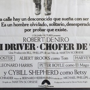 Taxi Driver-an Original Vintage Movie Poster of Martin Scorsese's New ...