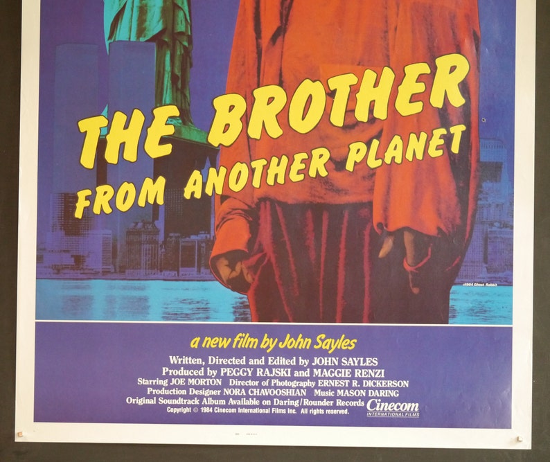 The Brother from Another Planet-Rare Original Vintage Poster | Etsy
