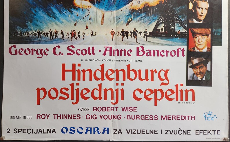 Hindenburg-original Vintage Movie Poster of the Robert Wise Epic With ...