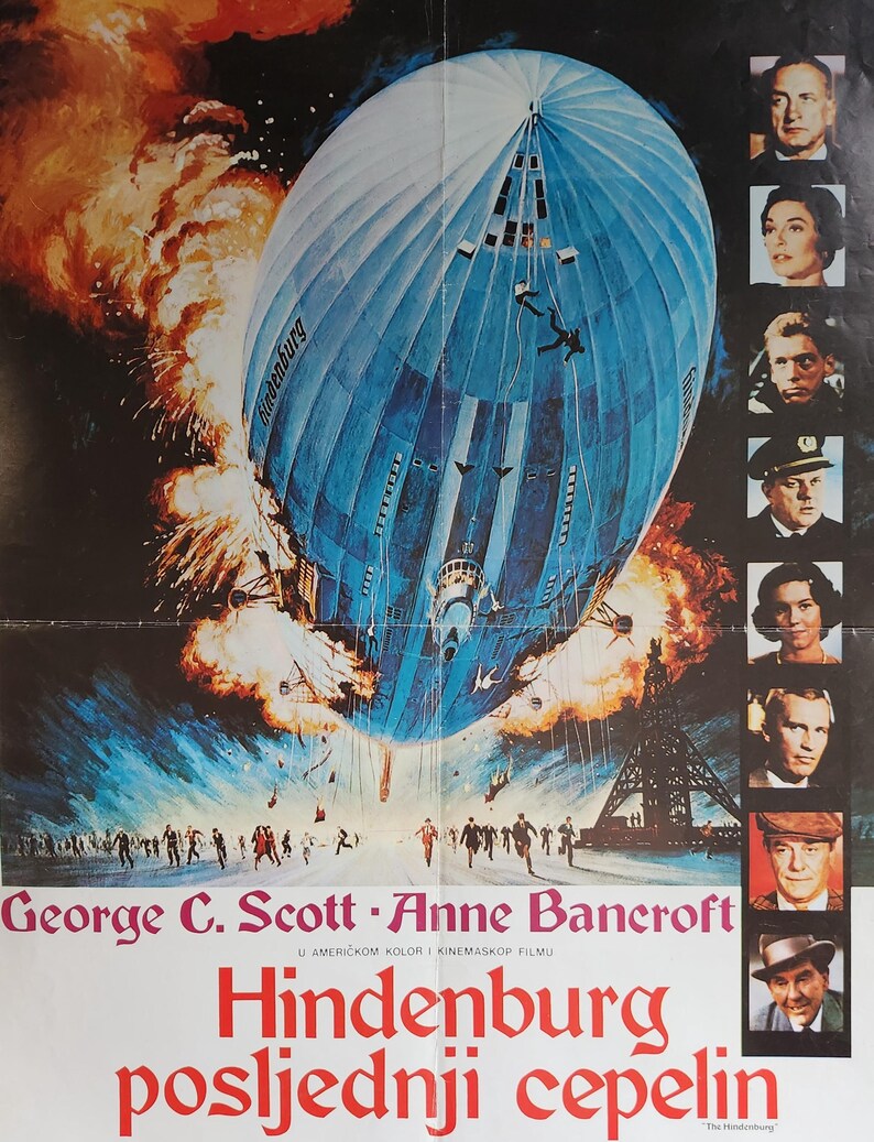 Hindenburg-original Vintage Movie Poster of the Robert Wise Epic With ...