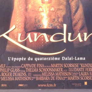 Kundun-an Original Vintage Movie Poster for Martin Scorcese's ...