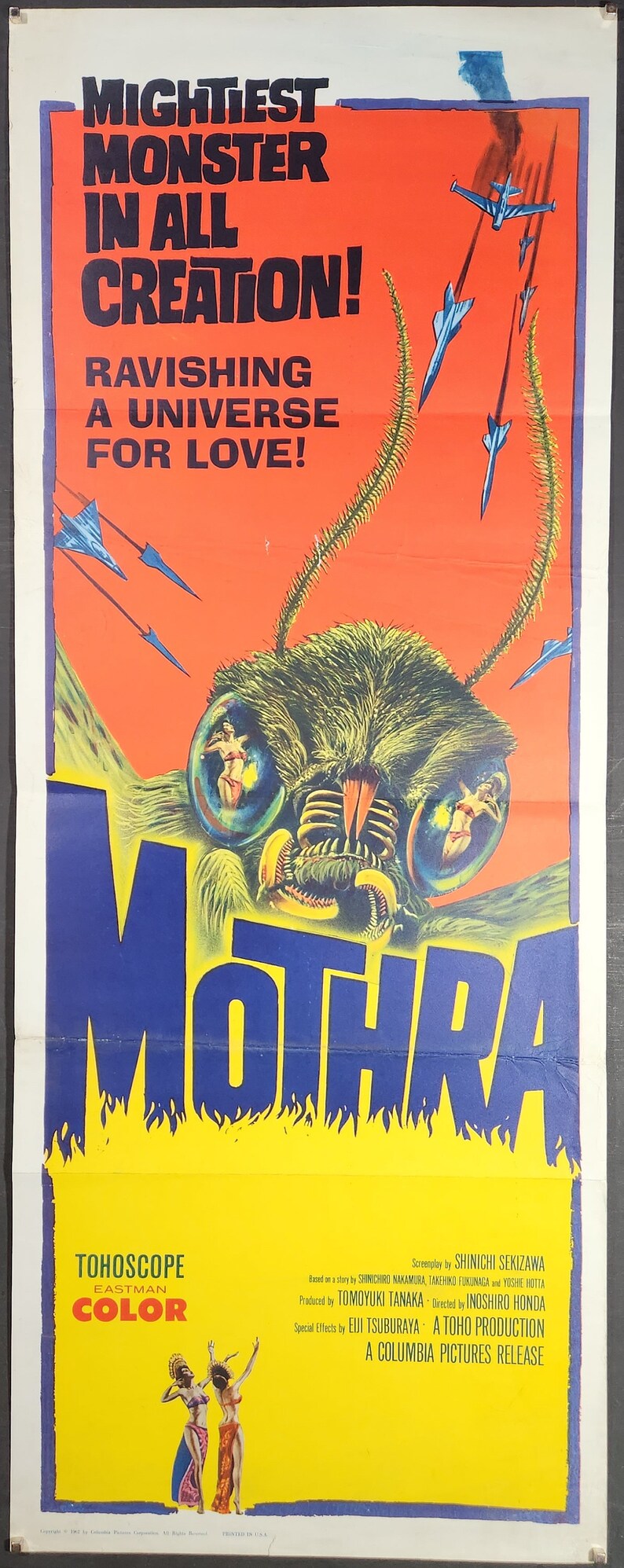 Mothra-an Original Vintage Movie Poster for the Ultimate Kaiju Epic ...