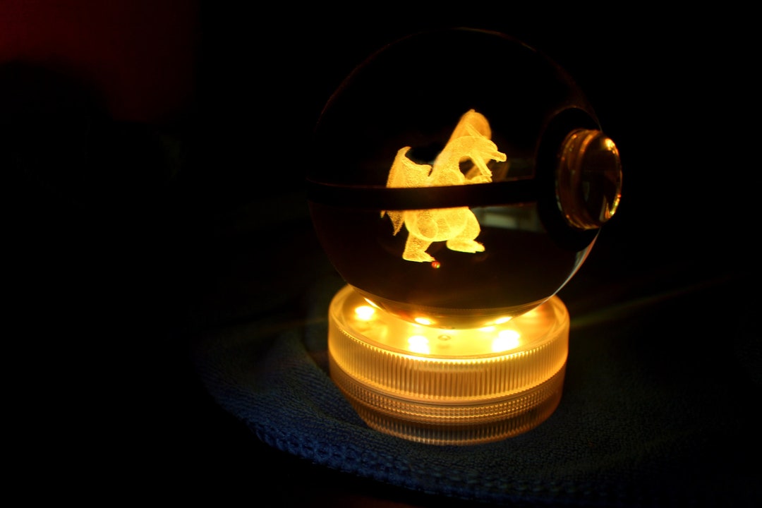 Buy Charizard Large Crystal Pokeball Laser Engraving 2 Styles Online in ...