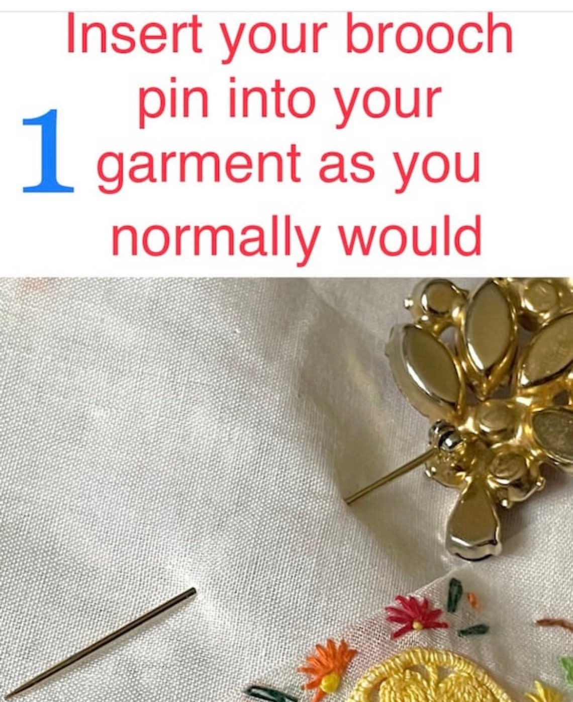 Versatile BROOCH LOCK Keeps Your Brooch Secure and Transforms It Into a ...