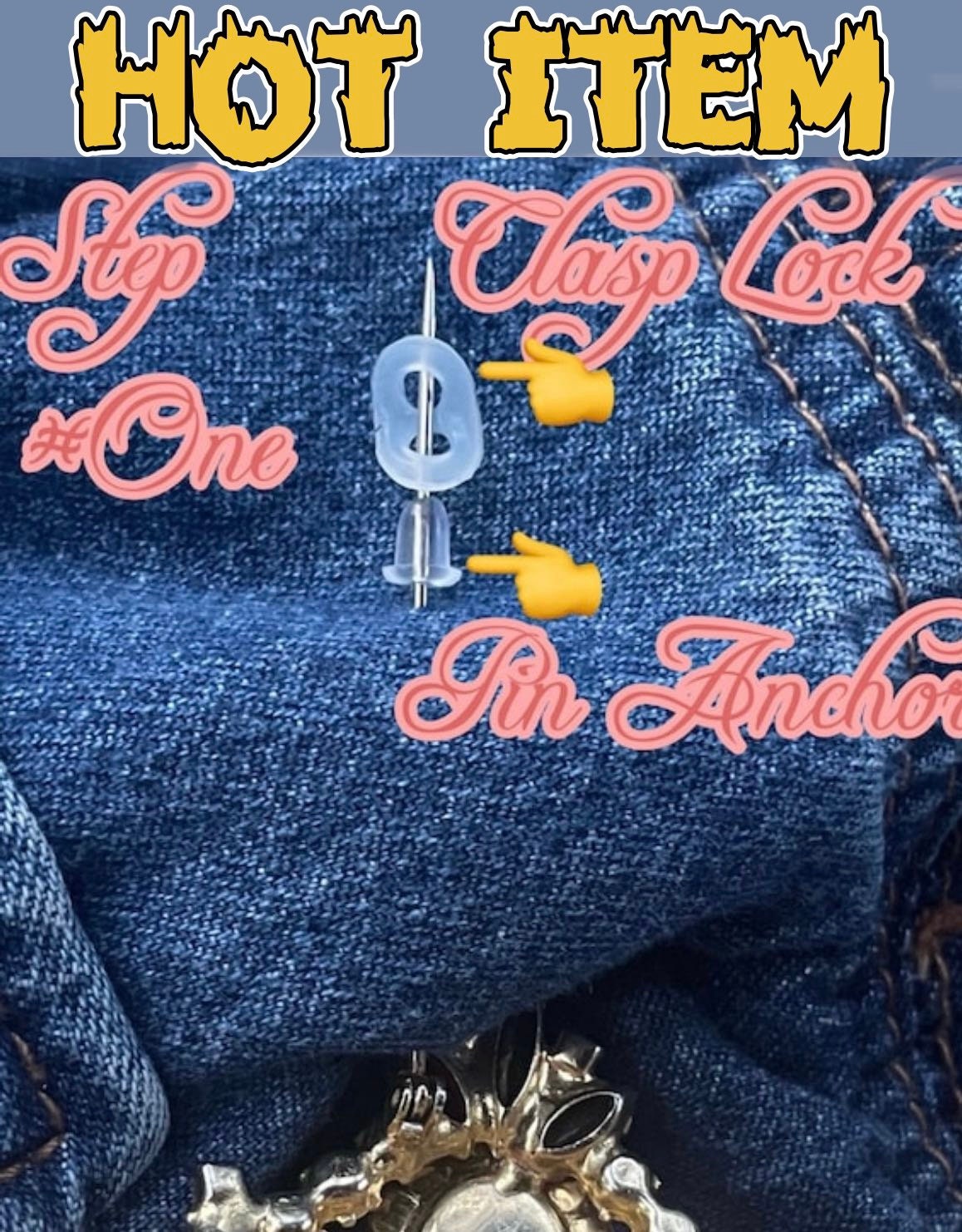 BROOCH LOCK Holds Your Clasp in Place and Along With the Pin Anchor ...