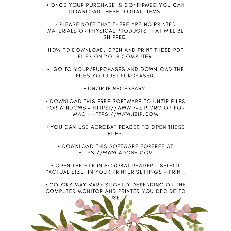 Checklist Tracker | Digital Download Printable & Fillable Checklist - Etsy