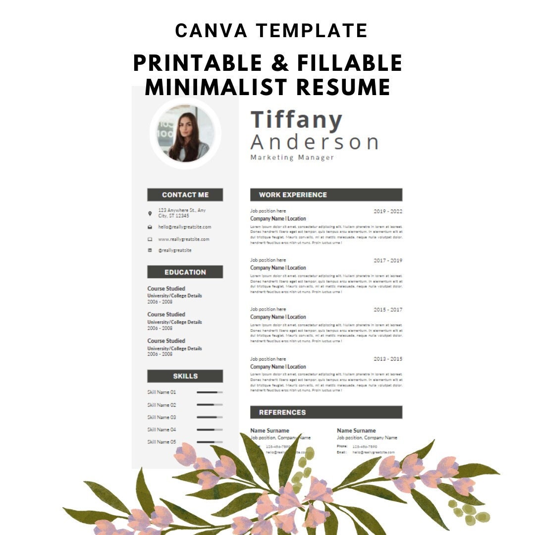 Clean Resume Template - Professional Resume Template - Resume Template ...