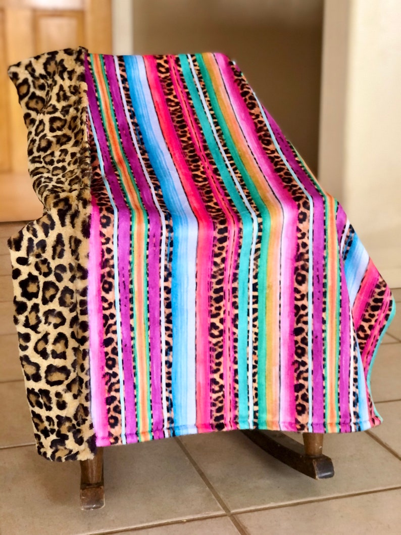 Sassy Serape & Leopard Blanket - Etsy