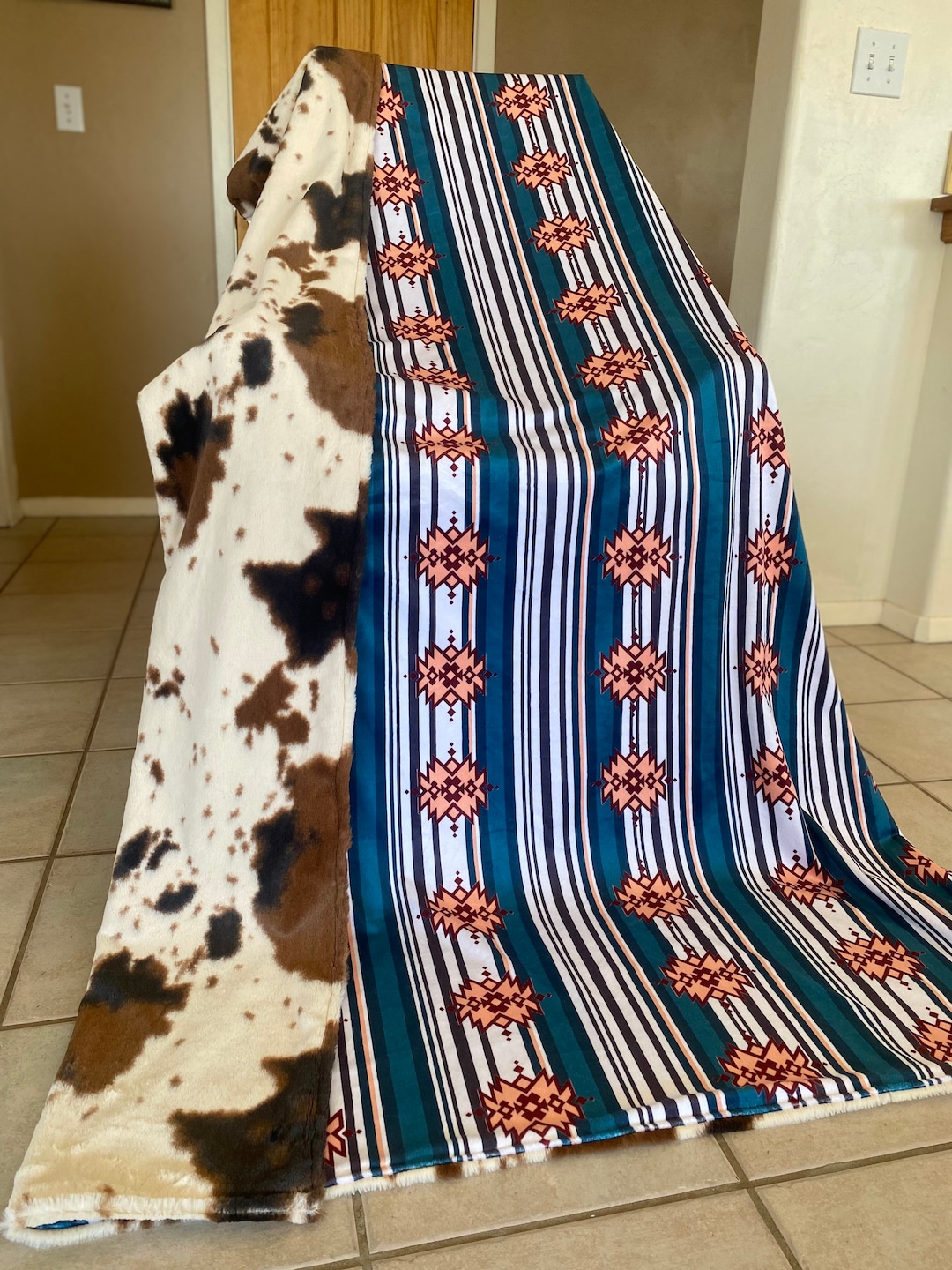 The Vintage Cowboy Serape Blanket - Etsy