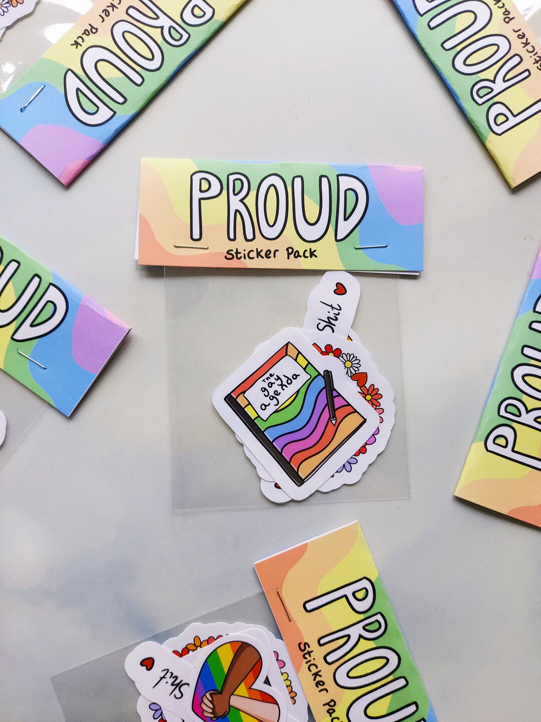 Proud LGBTQ+ Sticker Pack: Glossy Vinyl Stickers - Etsy