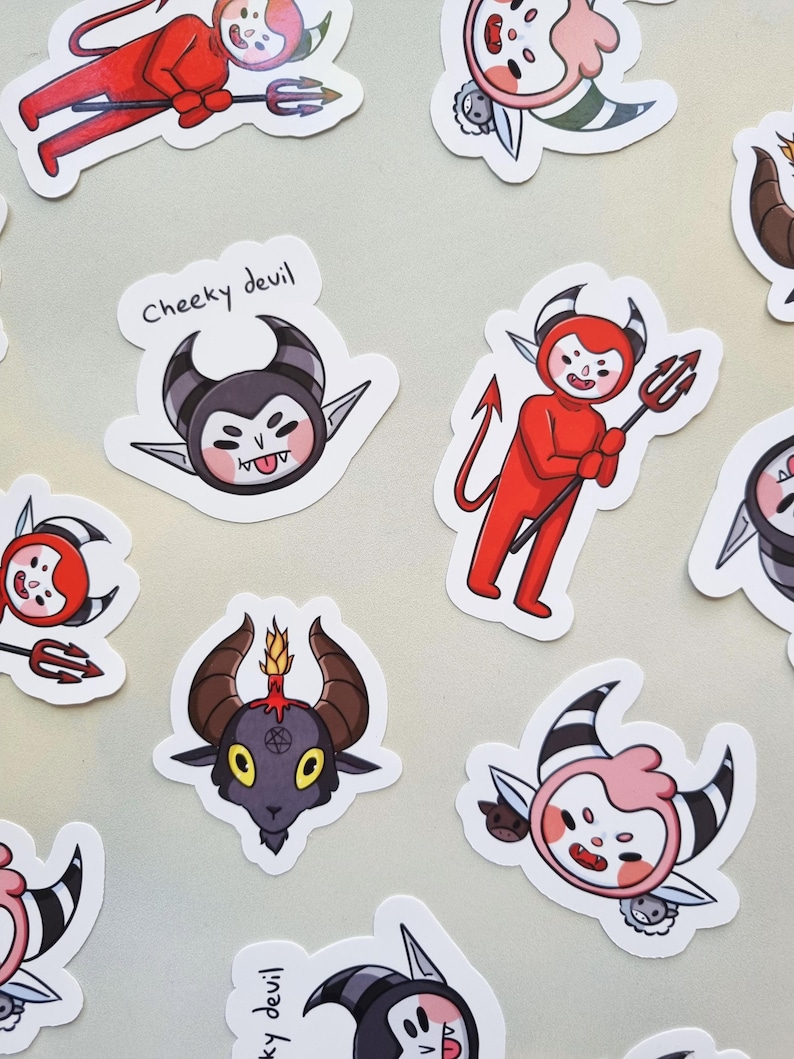 Cute Devil Sticker Pack • Creepy Cute Stickers • Creepy Cute • Sticker ...