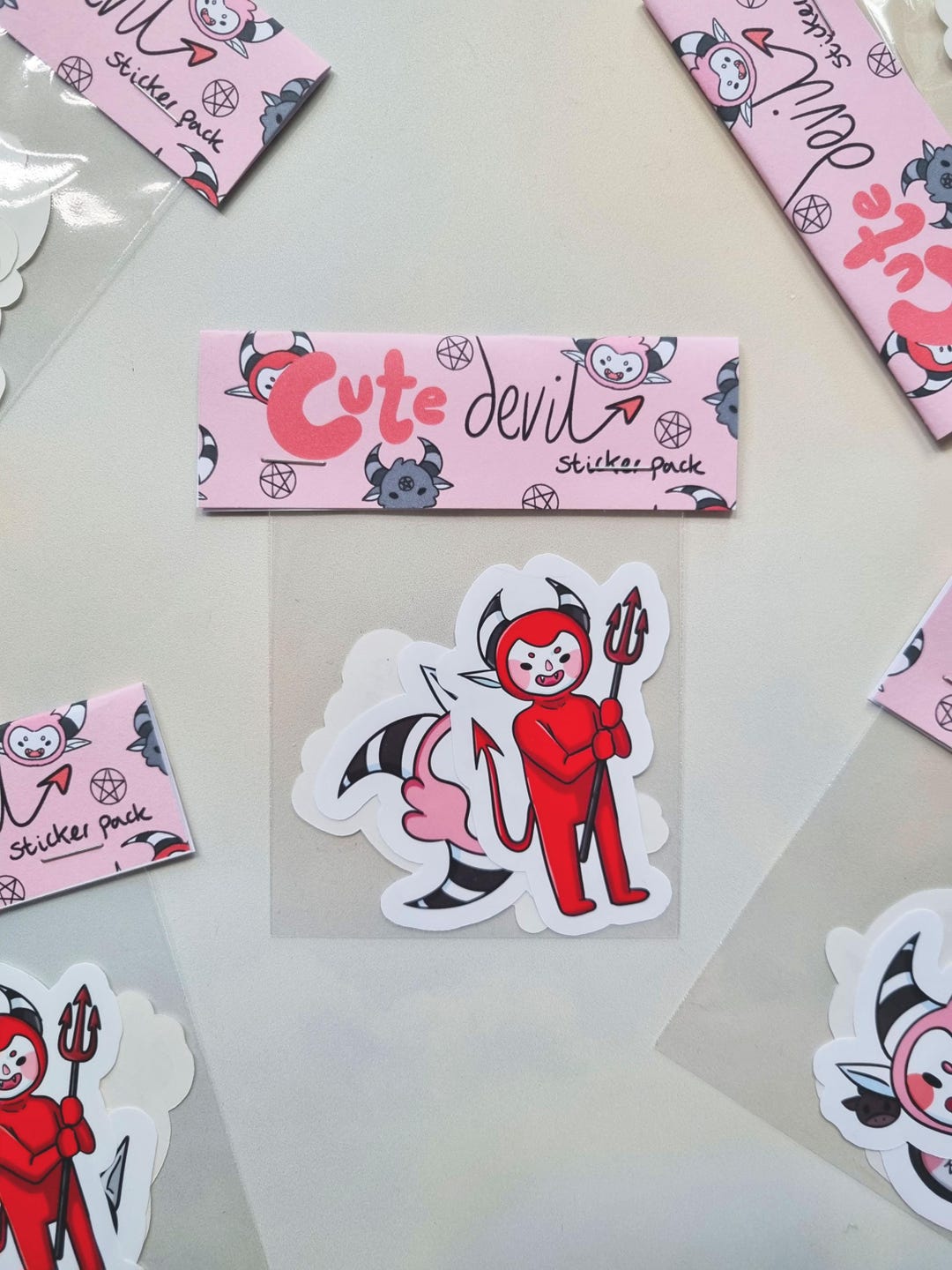 Cute Devil Sticker Pack • Creepy Cute Stickers • Creepy Cute • Sticker ...