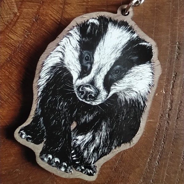 Badger Charm - Etsy