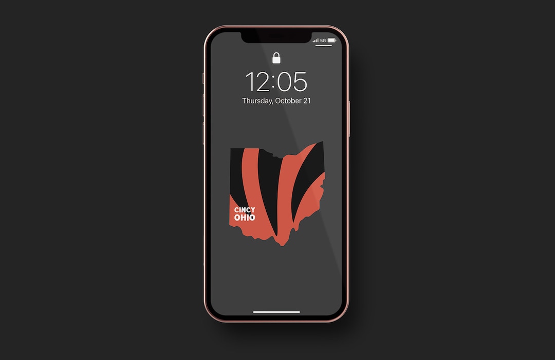 Cincinnati Ohio Bengals iPhone Wallpaper Modern 2022 Cincy iPhone ...
