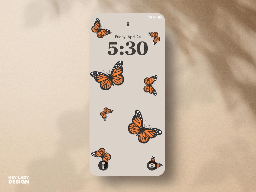 Monarch Butterfly iPhone Wallpaper | Orange Butterflies Mobile ...