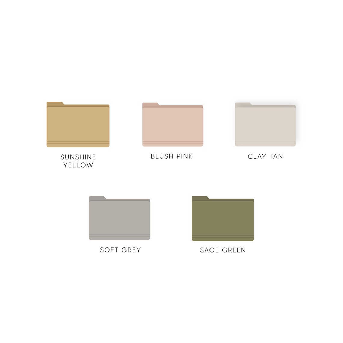 Spring Daisy Desktop Wallpaper Organizer Matching Folder | Etsy