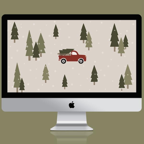 Boho Christmas Wallpaper - Etsy