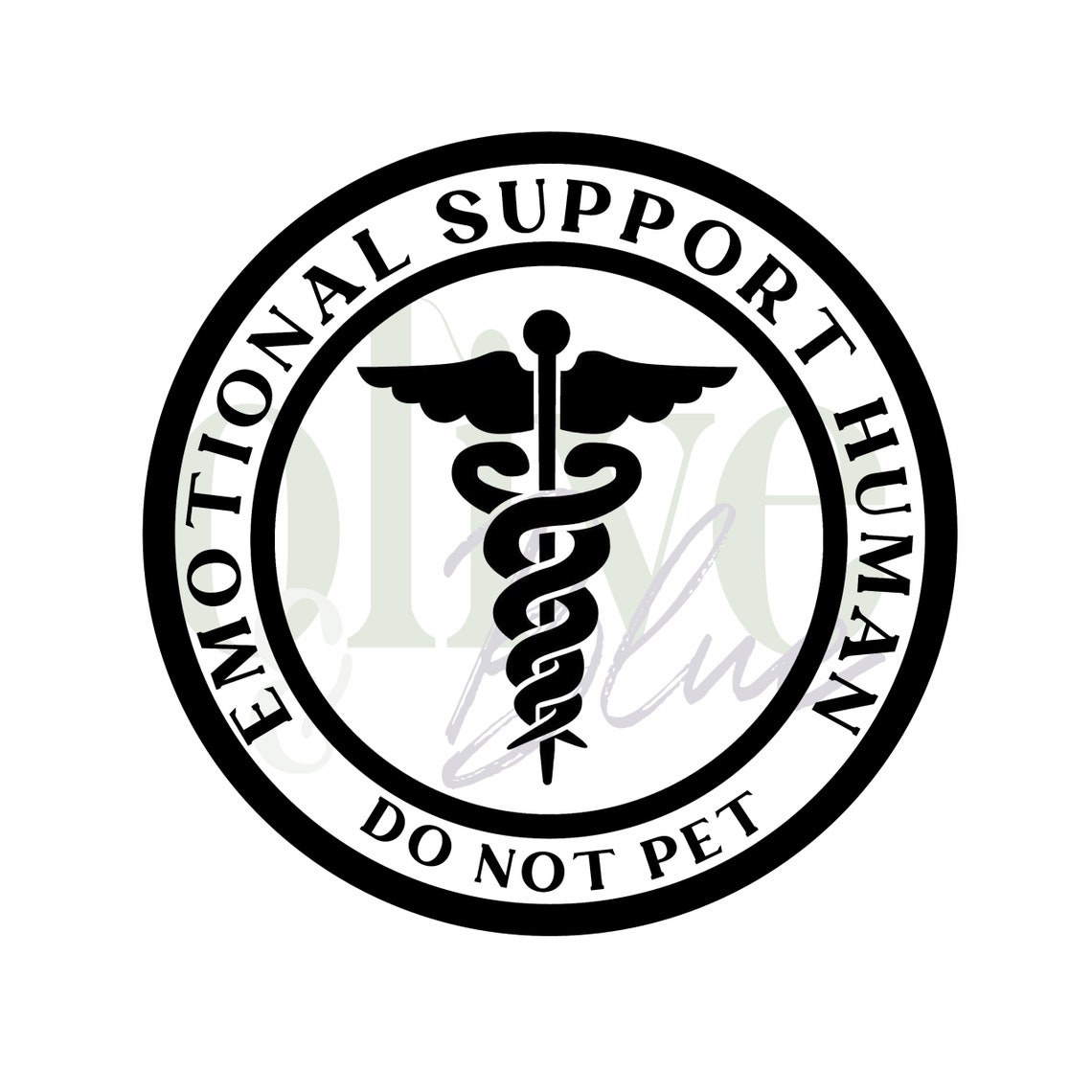 Emotional Support Human SVG - Etsy