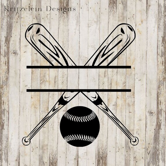 Baseball and Bat With Name - Etsy