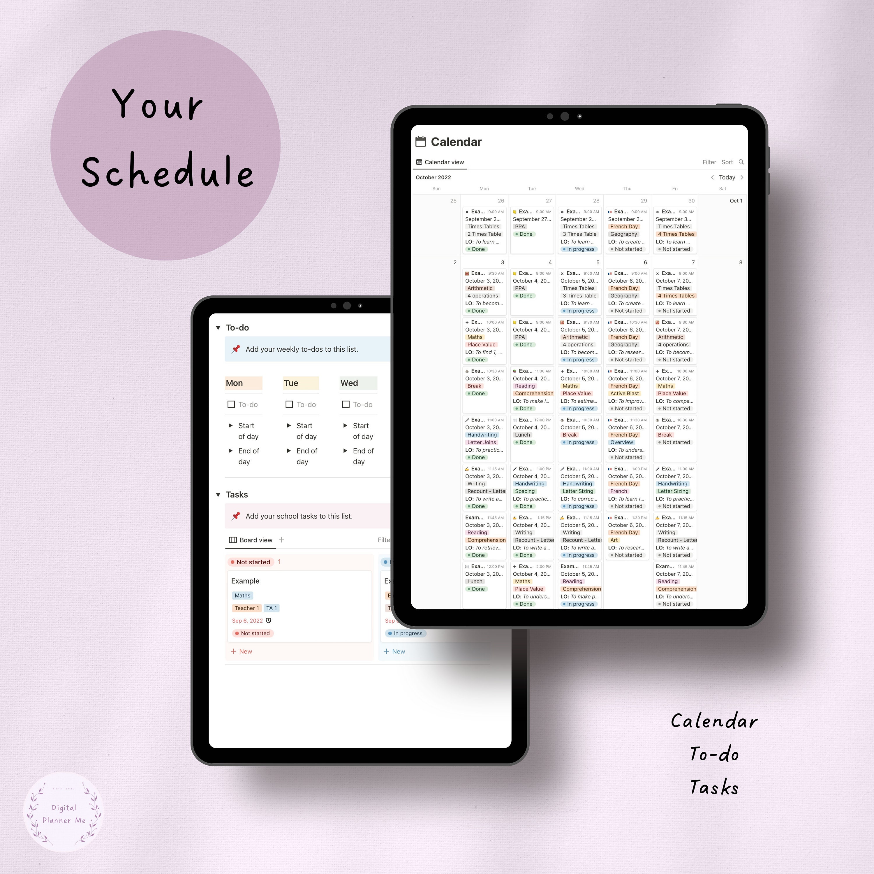 Notion Template, the Digital Teacher Planner, Undated 2022 - 2023, iPad ...