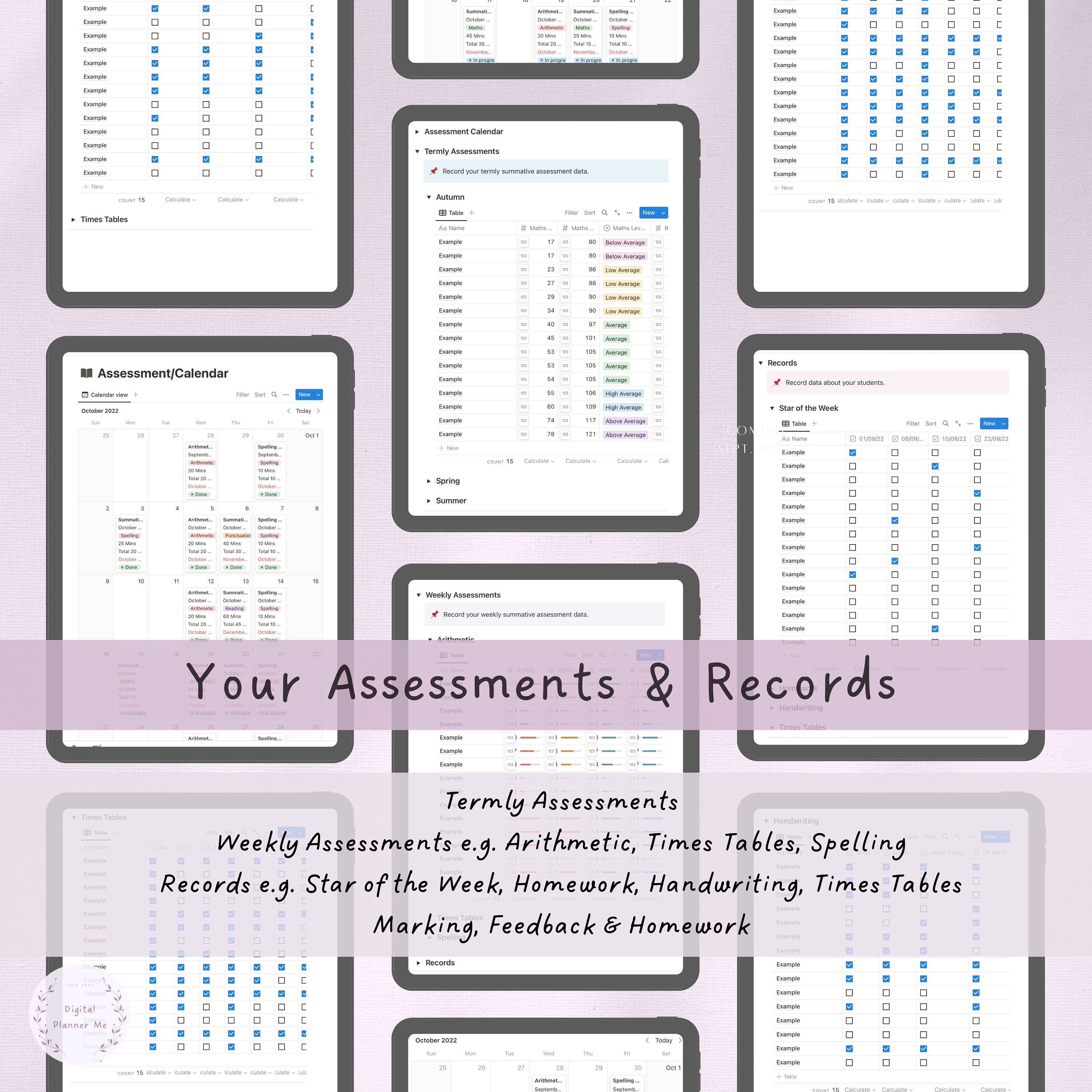 Notion Template, the Digital Teacher Planner, Undated 2022 - 2023, iPad ...