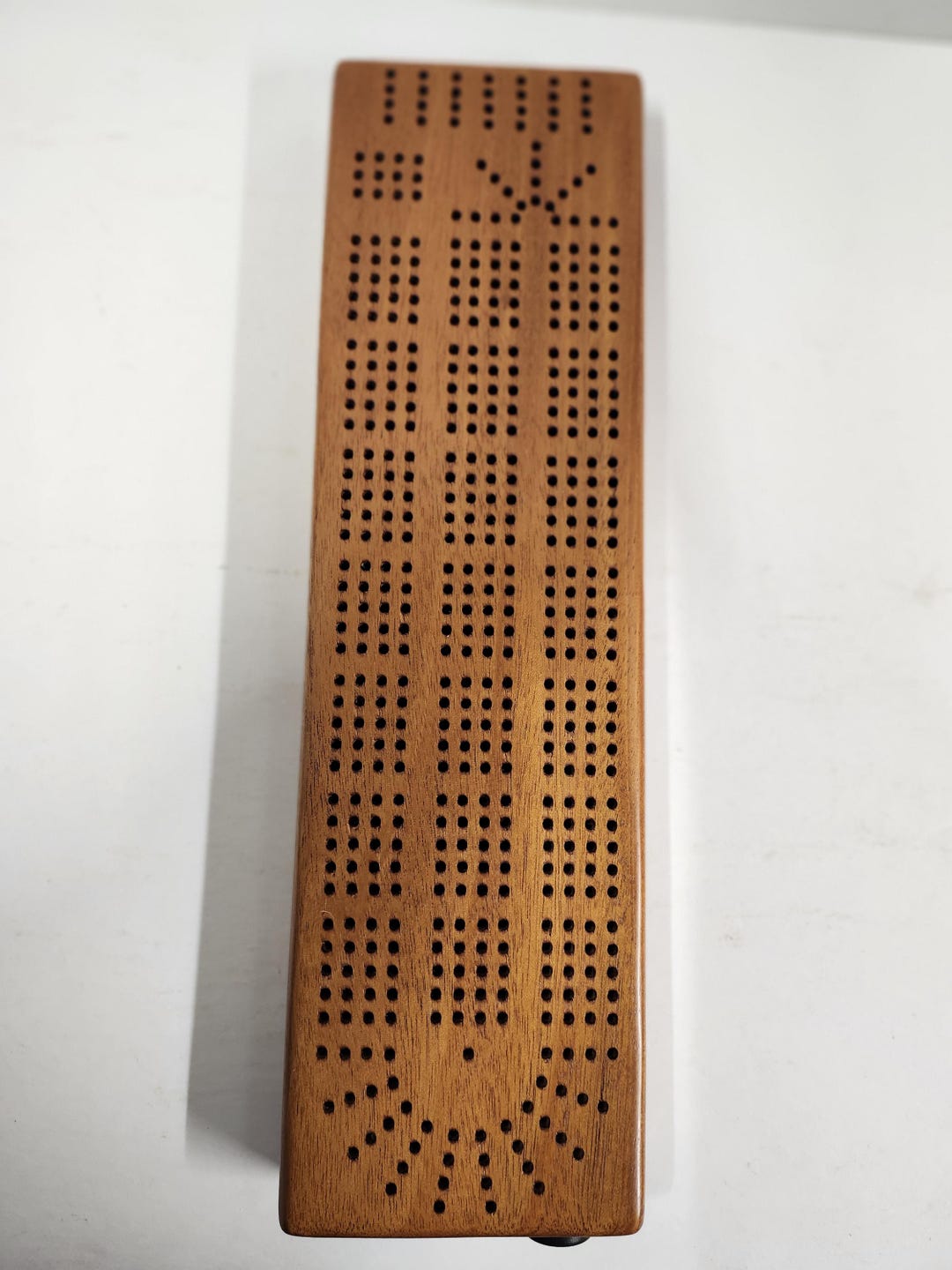 4 Track Mahogony Cribbage Board With 8 Pegs and Peg Storage. - Etsy
