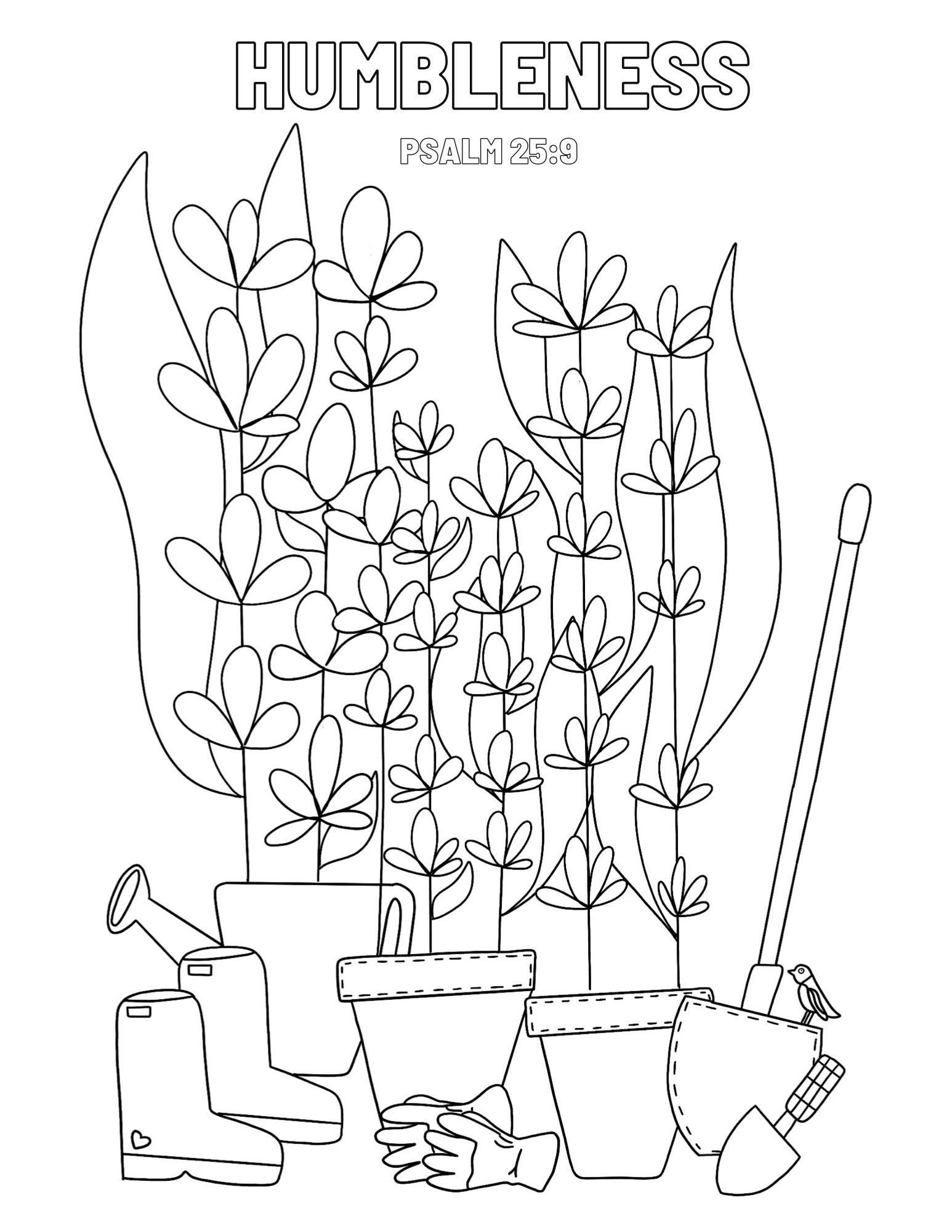 Growing Godly Character Digital Coloring Pages, Girls, Flowers - Etsy