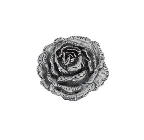 Antique Silver Rose Concho 1 W108AS . | Etsy