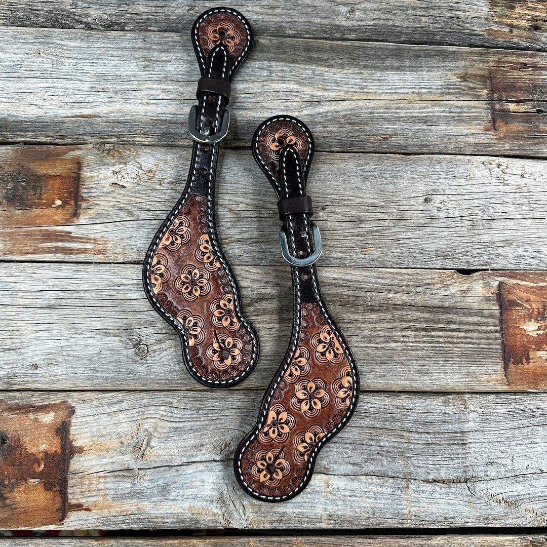 Flower Power Spur Straps - Etsy