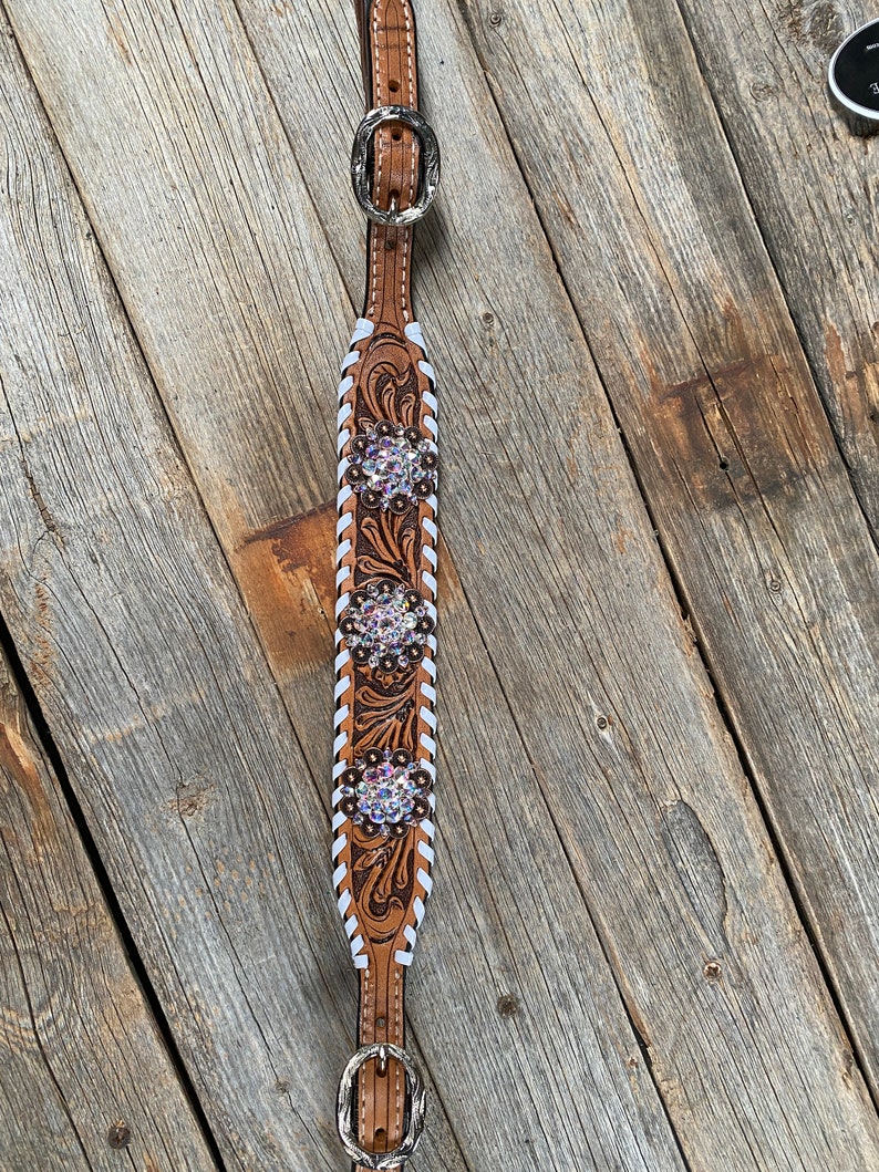 Whipstitch AB Browband/one Ear Tack Set With Wither Strap - Etsy