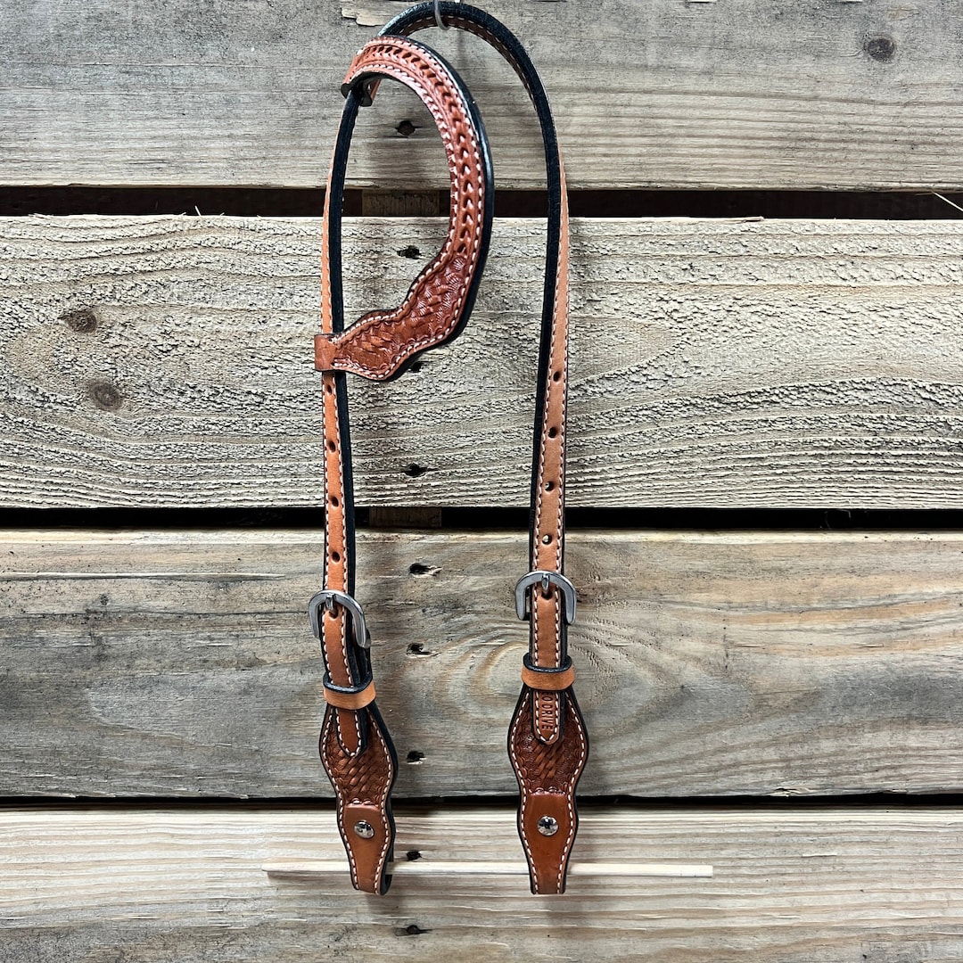 Light Oil Cob - Gag One Ear Headstall / Bridle- Short Cheeks - Etsy