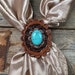 Copper With Turquoise Western Wild Rag Slide WRSW195B - Etsy
