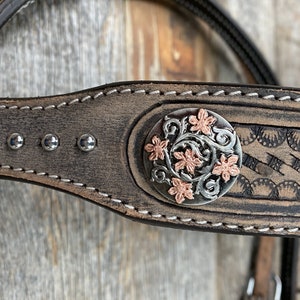Brushed Buckskin Headstall BB290 for Rodeo, Trail, Barrel Racing ...