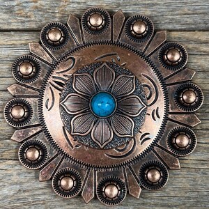 Copper Sunflower Western Concho W205 - Etsy