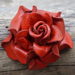 Hand Painted Leather Flowers - Roses - Etsy