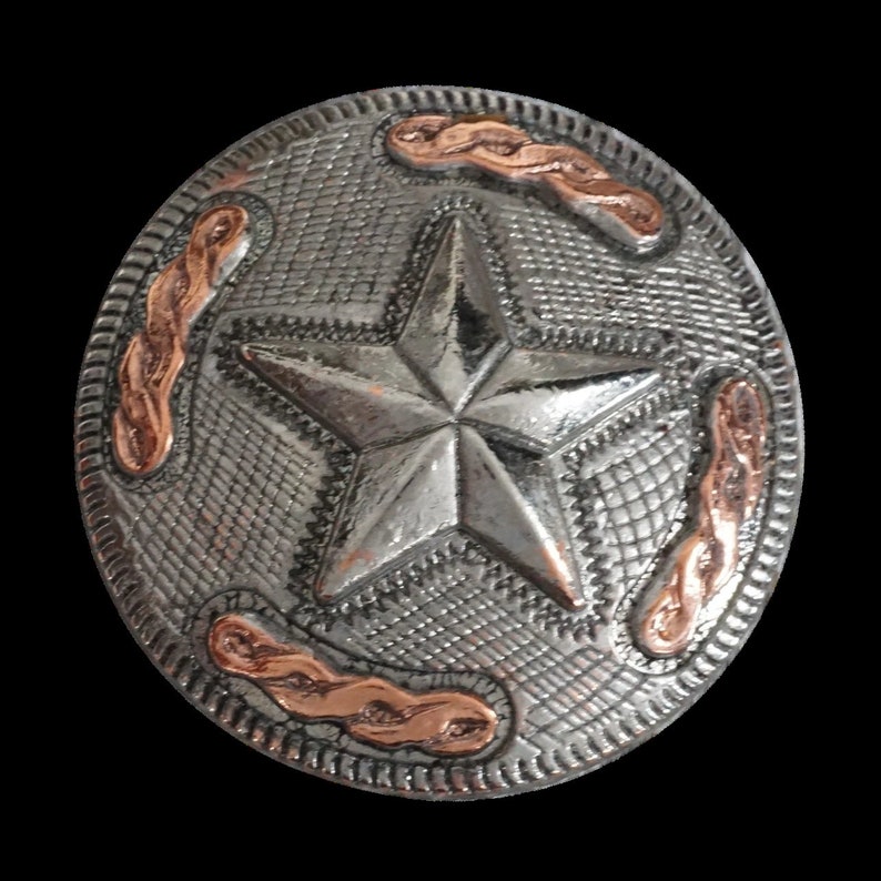 Antique Silver Texas Star Concho 1.5 W187L for Horse | Etsy