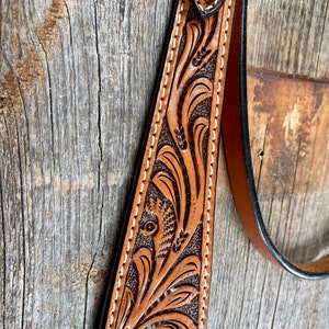 Light Oil Floral Tooled Buckaroo Style Browband Headstall / Bridle - Etsy