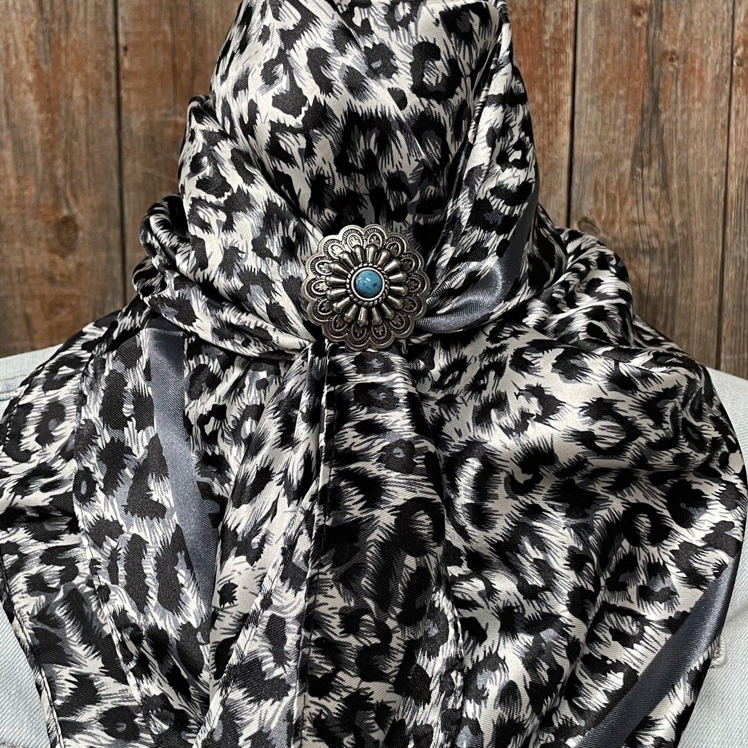 35x35" Snow Leopard Wild Rag/scarf - W203 Slide WRC167B - Etsy
