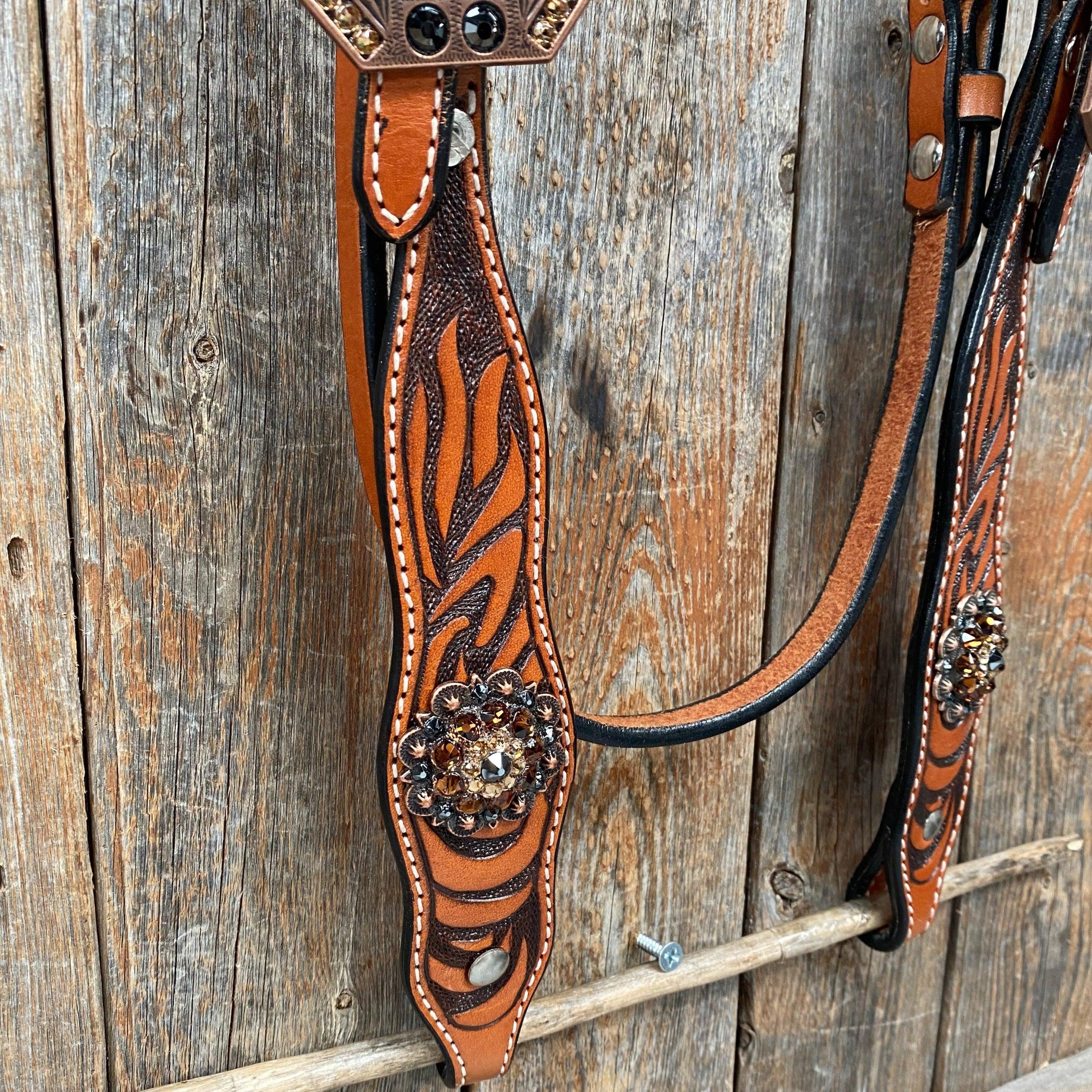 Zebra Jet and Topaz Browband / Breastcollar Tack Set #BBBC544 - Etsy