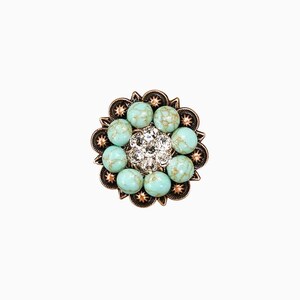 Copper Turquoise - Clear - Crystal Conchos - Sizes From 1"- 3" and ...