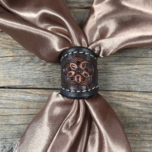 Tooled Leather Wild Rag Slides - Assorted - Etsy