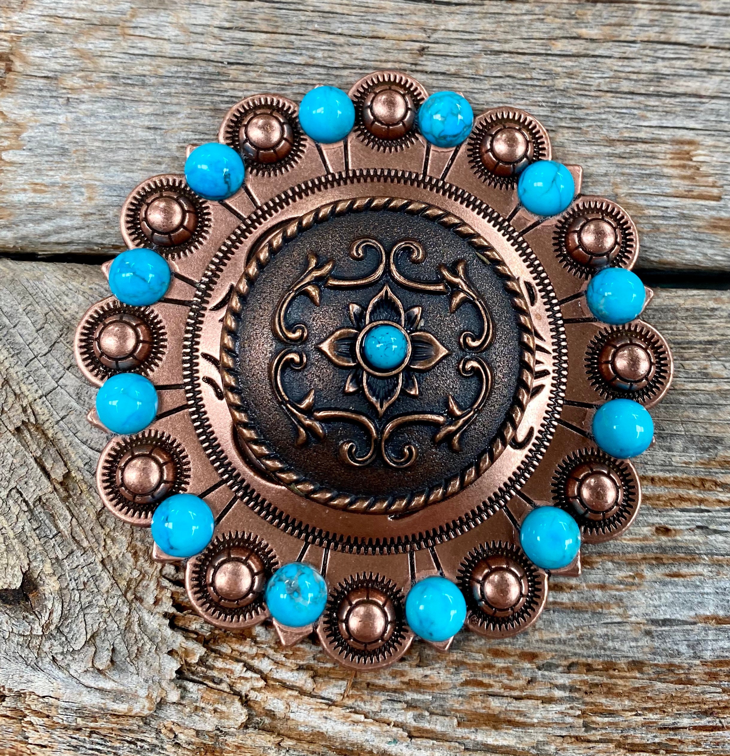 Copper Turquoise Concho Berry Jacket BJW180L - Etsy