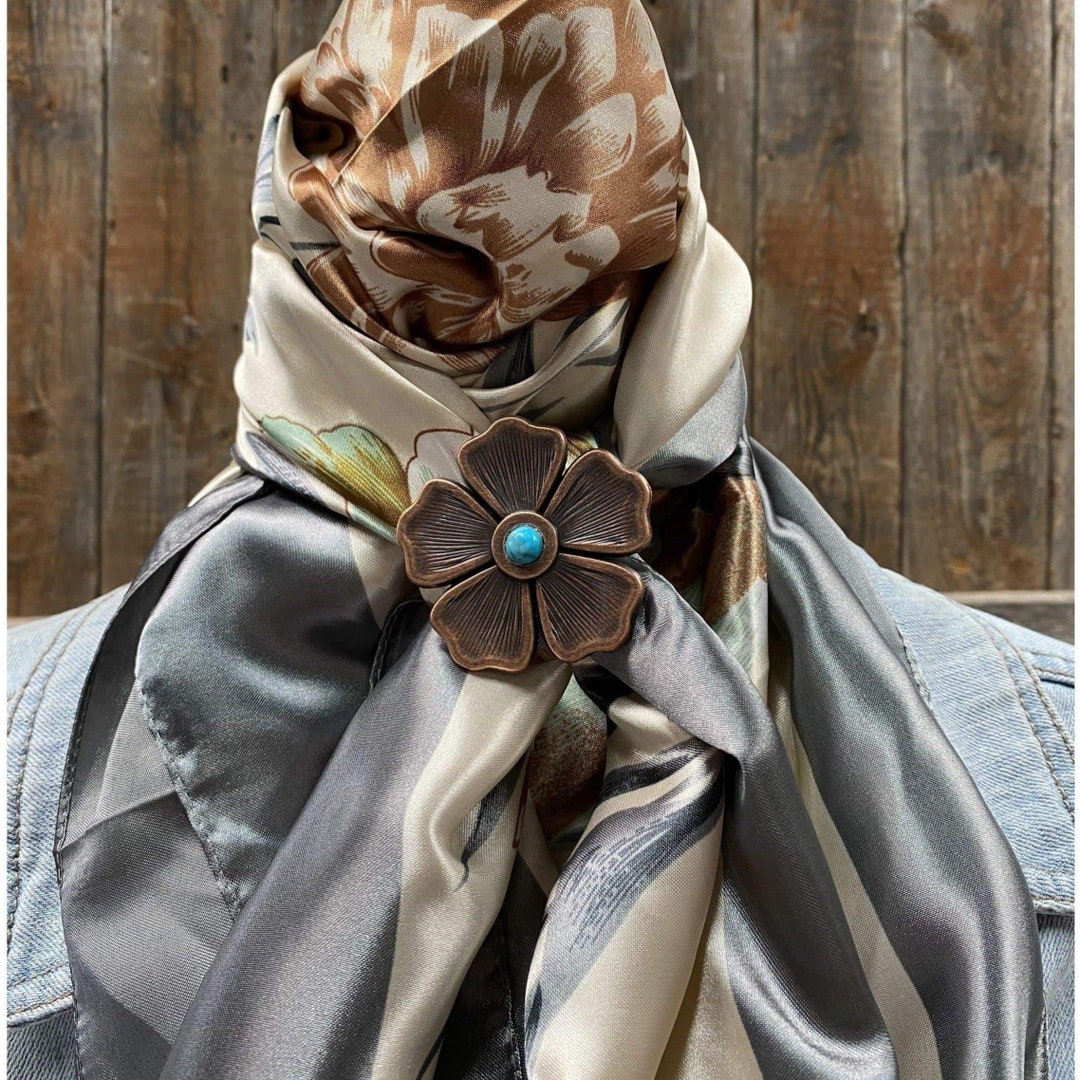 35x35" Field of Wildflowers Wild Rag/scarf WRC111B - W111l Slide ...